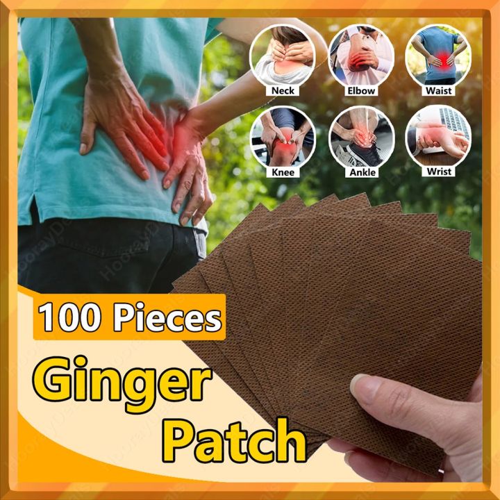100Pcs Herbal Ginger Patch, Promote Blood Circulation, Relieve Pain and ...