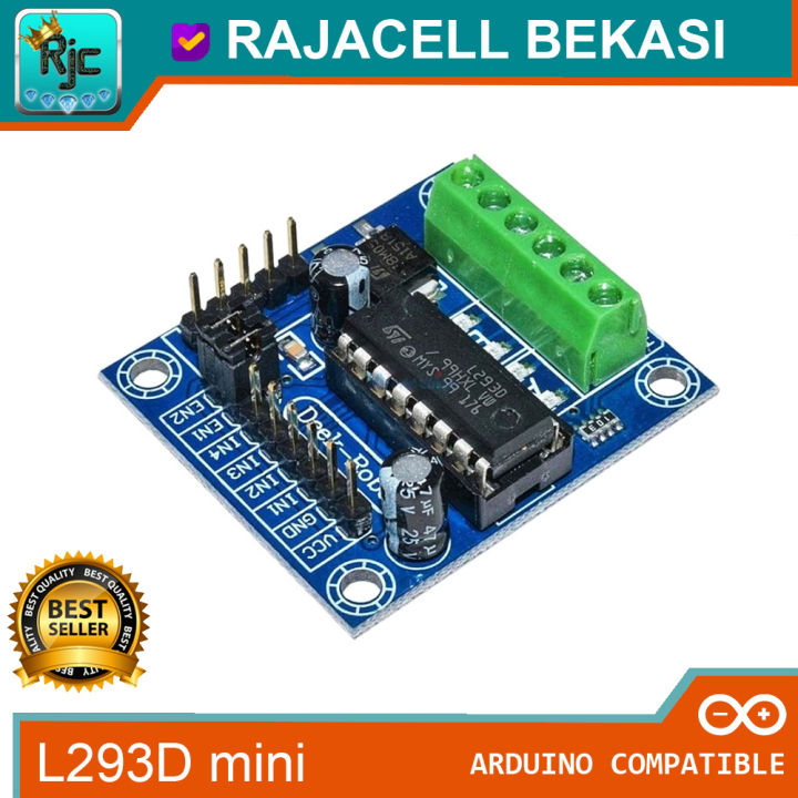 Mini L293D Motor Driver Module Dual H-Bridge 4.5~25V DC for Arduino ...