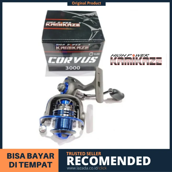 Reel Pancing Kamikaze Corvus Sangat Kuat Original - Alat Gulungan ...