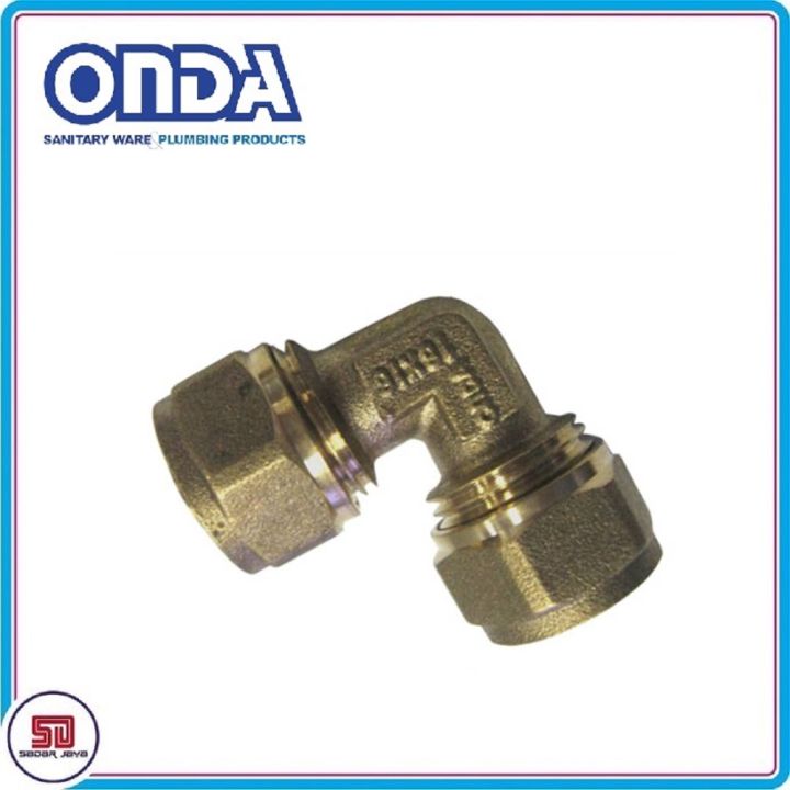 ONDA Straight Equal Elbow Sambungan Drat Pipa Besi L Water Heater 1/2 ...
