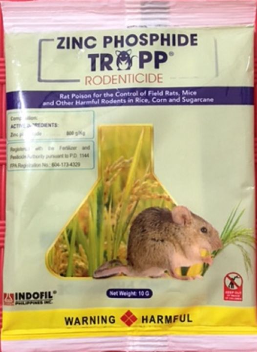 ZINC PHOSPHIDE TRAPP RODENTICIDE 10GRAMS | Lazada PH