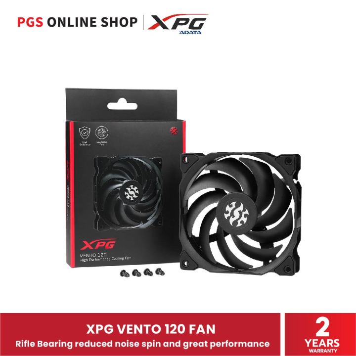 XPG VENTO 120 FAN (พัดลมระบายความร้อนสำหรับเคสพีซี) Rifle Bearing ...