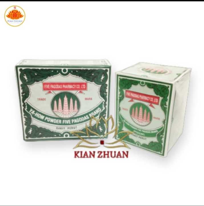 Ya-Hom Powder Five Pagodas Brand (Medicine) Obat Sakit Perut 750mg ...