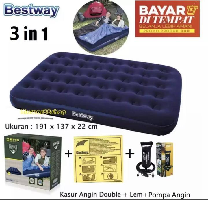 Promo Bestway Kasur Angin Double Perahu Karet 191cm X 137cm X 22cm ...