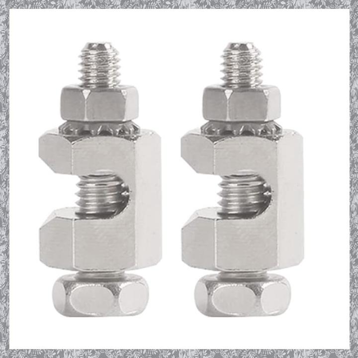 (TFAW) 2 Pcs Copper Ground Clips Solar Panel Ground Lug Cable Clips for ...