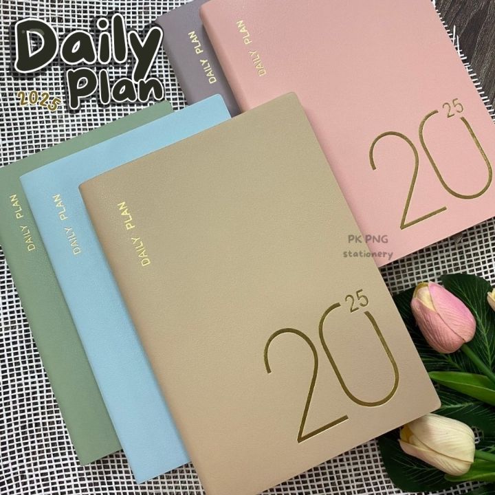 ไดอารี่ Diary 2025 / 2568 แพลนเนอร์ ปฎิทิน เล่มหนา WAKU ขนาด A5 Planner ...