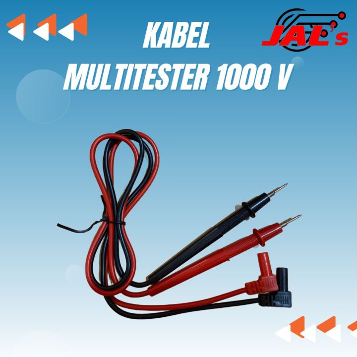 Kabel Multimeter 1000 V 10A Kabel Tester Avometer Probe Drat Biasa ...