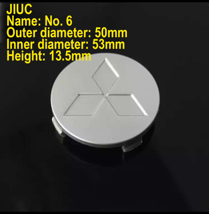 JC| 4PCS 50mm Center Hub Cap for Mitsubishi Mirage/ Mirage g4/ Mirage ...