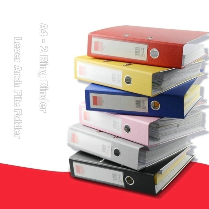 Large Capacity 2 Ring Binder A4 Paper Document Organizer Lever Arch ...