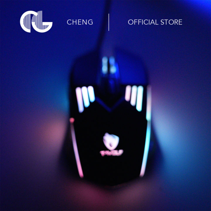 CG CHENG Gaming Mice Computer General USB Luminous Wired Mouse with RGB ...