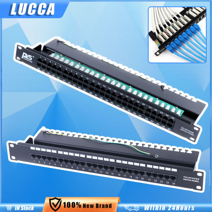 High-density 1U Voice Patch Panels 19Inch Telephone Patch Panel Rj11 ...