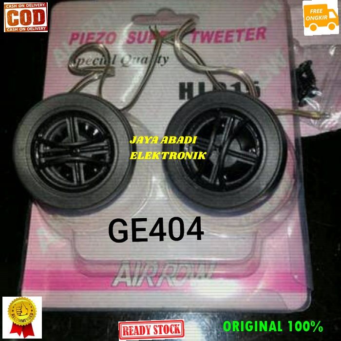 G404 ORIGINAL AIRROW PIEZO SPEAKER SUPER COBRA SPIKER SPEKER TWEETER TWITER PIEZOO PASIF SPK ...