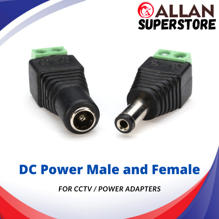 Allan Superstore DC Power Plug for CCTV Electronic Device / DC MALE ...