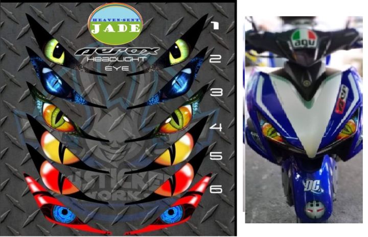 Yamaha Aerox Headlight Eyes Winkers (1pair) | Lazada PH