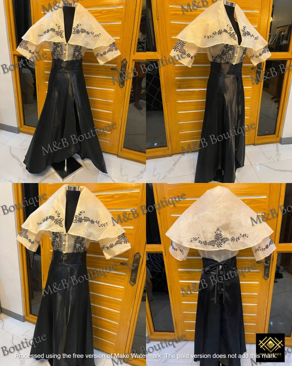 Modern Traditional Maria Clara Balona with Formal Skirt | Lazada PH