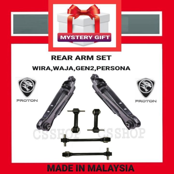 PROTON WIRA , WAJA , GEN2 , PERSONA REAR ARM SET MADE IN MALAYSIA ...