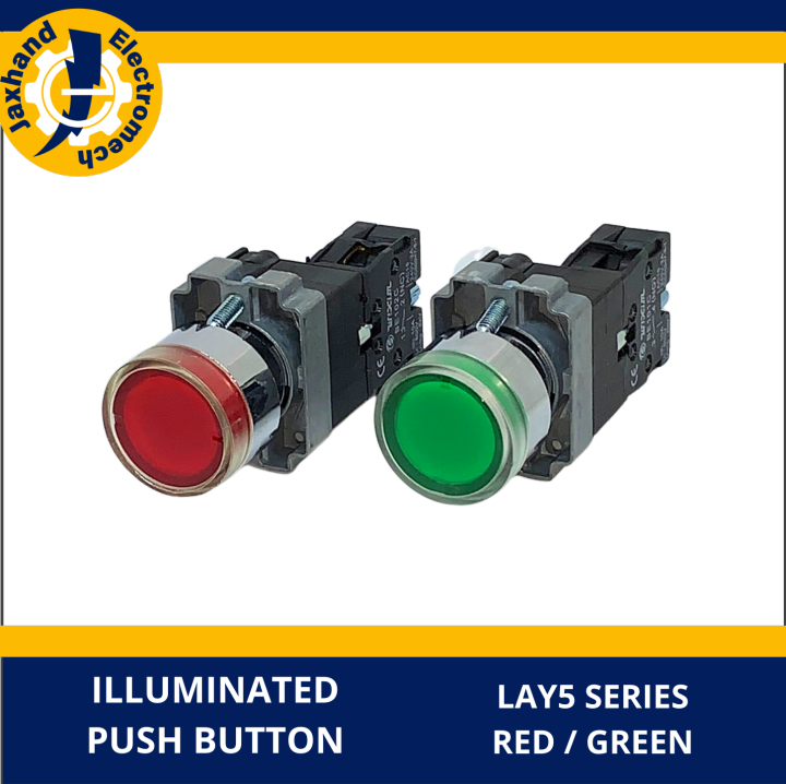Illuminated Push Button, Direct Type Red /Green, 220V | Lazada PH