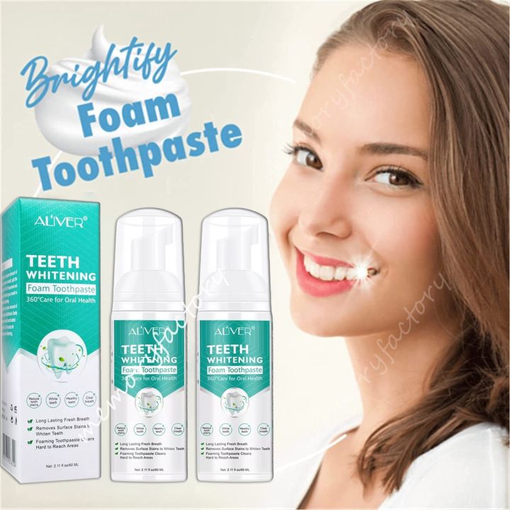 Teeth whitening kit mousse toothpaste Mouthwash 360°care for oral ...