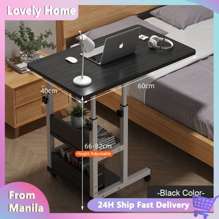 Upgraded Adjustable Overbed Bedside Table Foldable Mobile Bedside Table ...