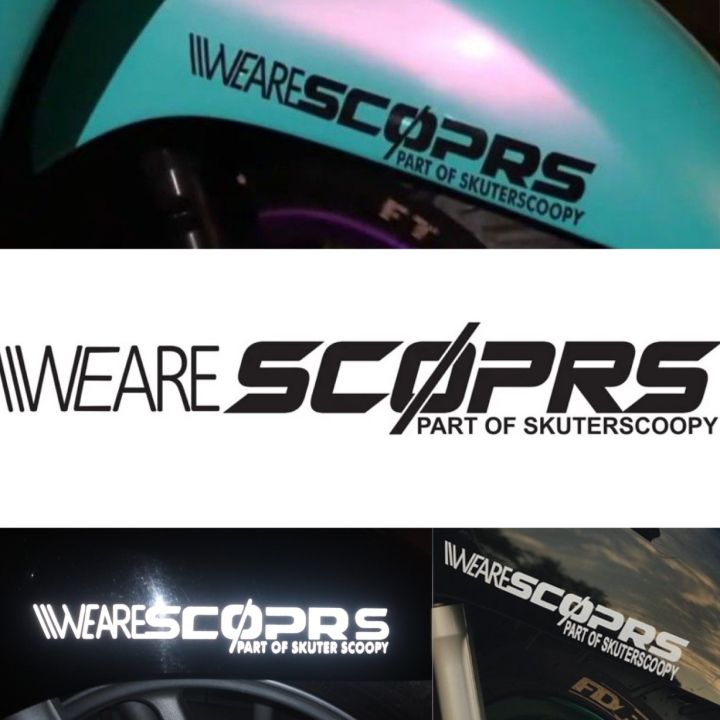 Stiker Cutting Motor WE ARE SCOPRS Style Keren 3d Reflektive Viral ...