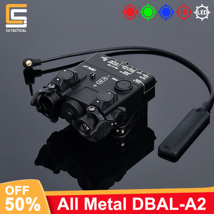 ยุทธวิธีโลหะ DBAL A2อาวุธล่าสัตว์สีแดงสีเขียวเลเซอร์ IR สายตา LED ...