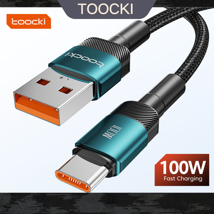 Toocki 6A USB Type C Cable 100W/66W Fast Charging Charger USB C Data ...