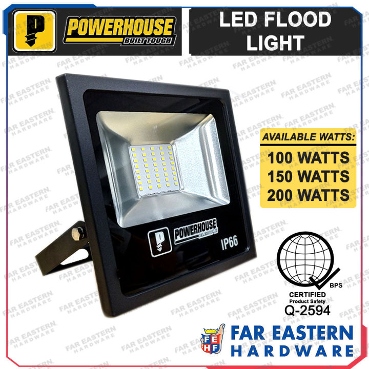 POWERHOUSE LED Floodlight 100W 150W 200W Flood Light Daylight | Lazada PH