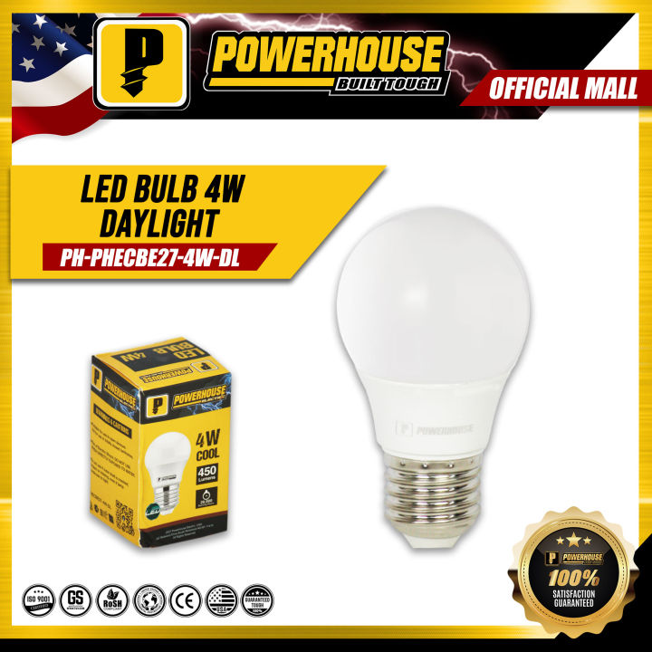 Powerhouse 4W Electric Led Classic Bulb Indoor Office Light DAYLIGHT ...