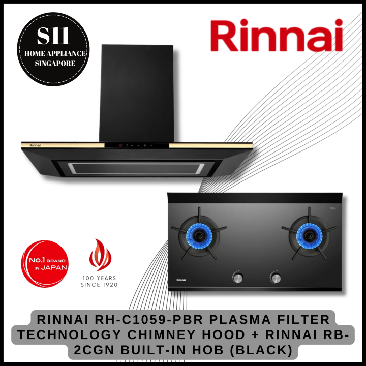Rinnai Exclusive Hood+Hob Bundle Deal (RH-C1059-PBR + RB-2CGN) - INSTALLATION AVAILABLE | Lazada ...