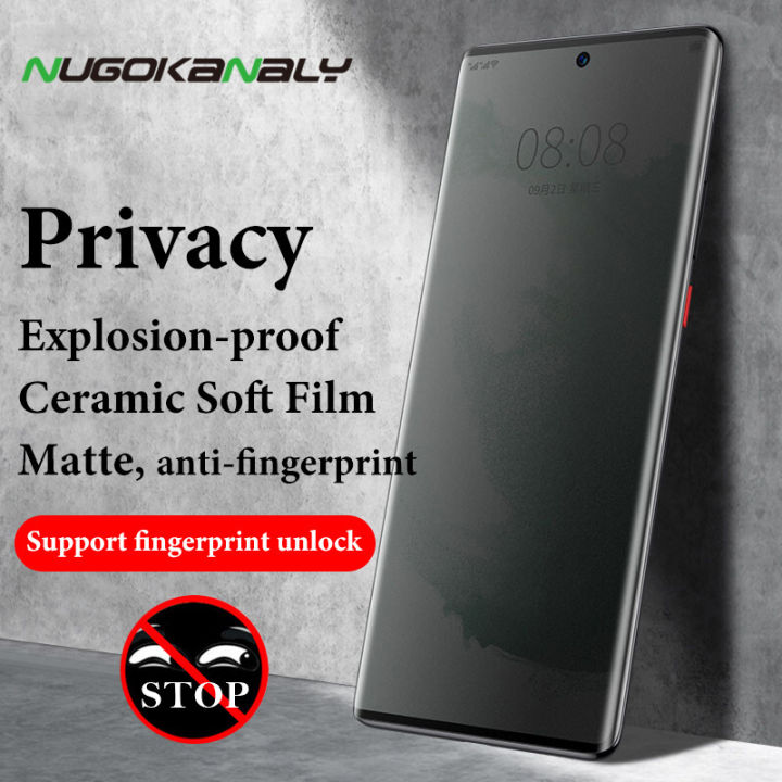 Privacy Matte Ceramics Tempered Glass for Samsung Galaxy S23 S20 S21 ...