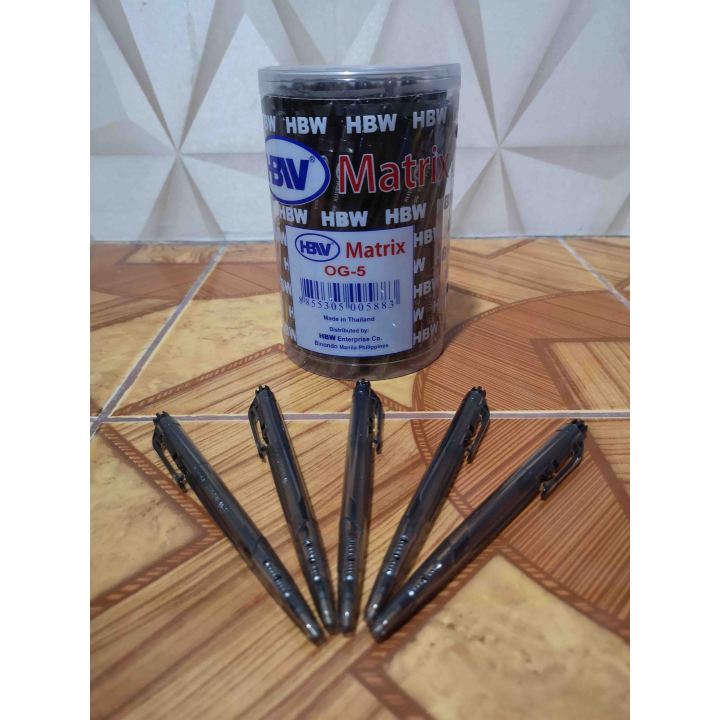 [DKI ENTERPRISES] 50pcs/Tube HBW Matrix Ballpen (BLACK,BLUE,RED) | Lazada PH