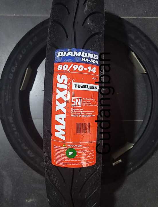 READY STOCK // Maxxis Diamond 80 90 14 MA3DN TUBELESS ban luar motor ...