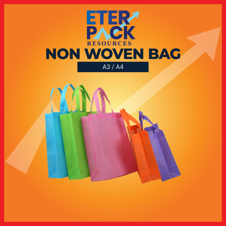 A4 Size Plain Color Non Woven Bag Eco Friendly Shopping Tote Handbag ...