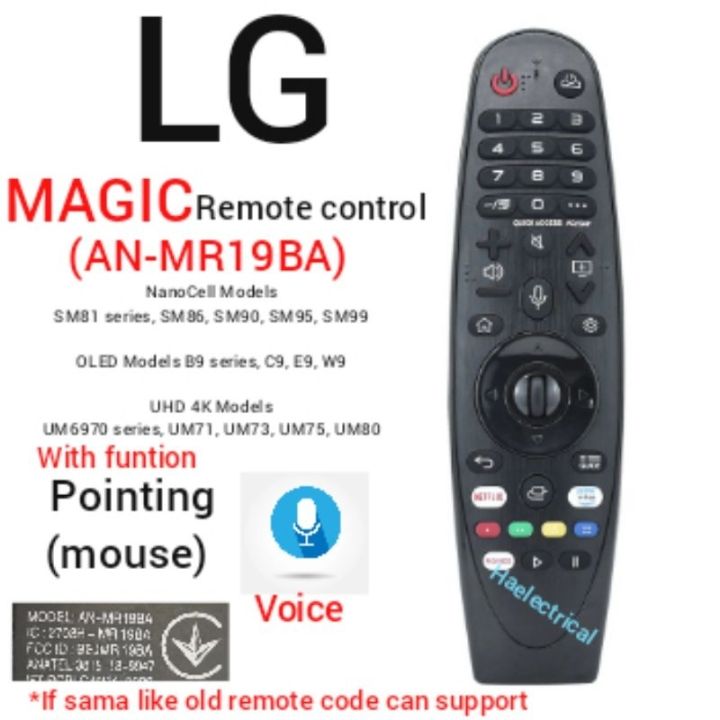 LG Magic TV Remote Control LG AN-MR19BA Support VOICE & POINTER (MOUSE ...