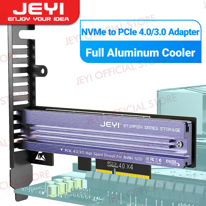 Jeyi M.2 NVMe để PCIe 4.0 3.0 Adapter với nhôm SSD tản nhiệt, NVMe ...