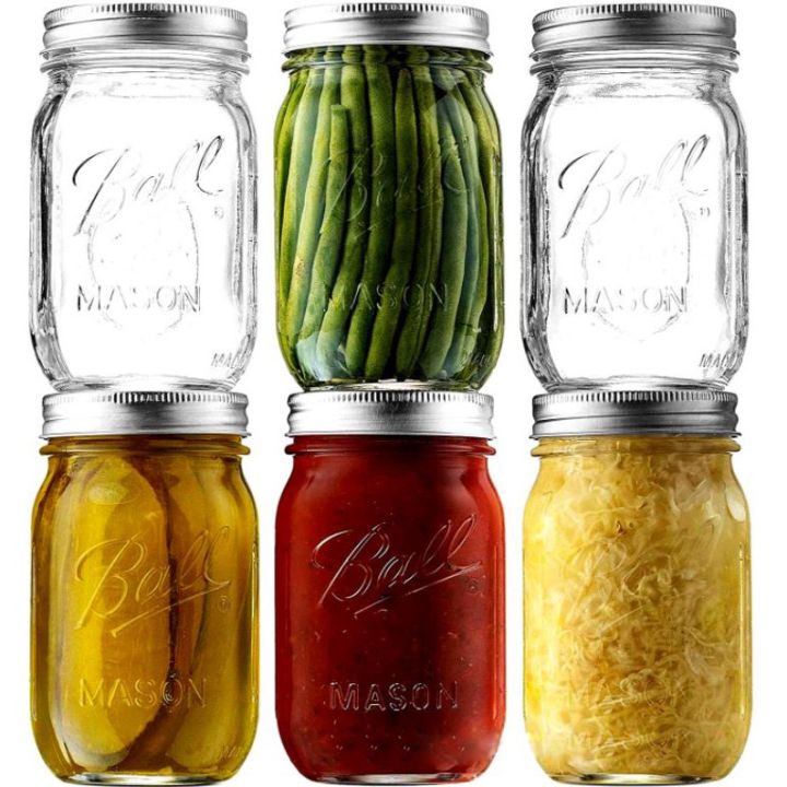 [Ready Stock] 500ML REGULAR MOUTH Mason Jar with Different Types of Lid ...