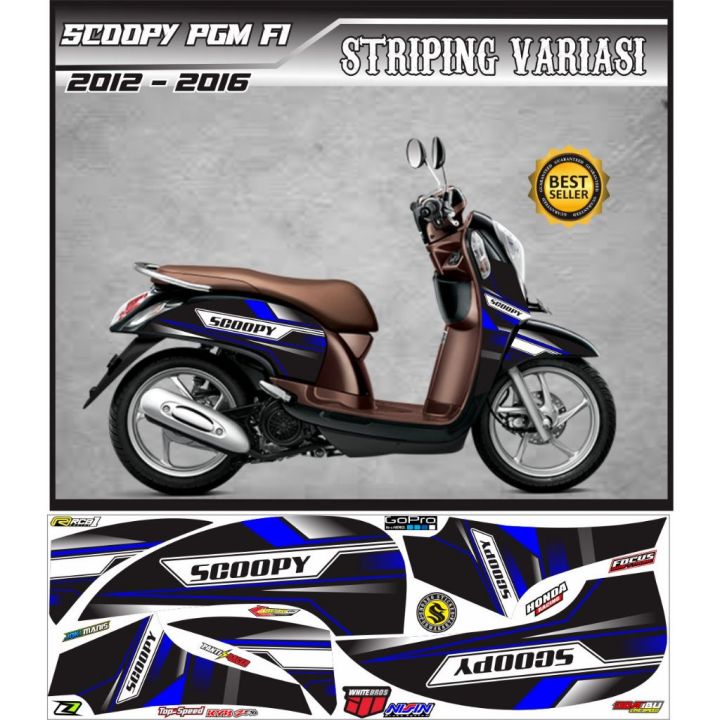 COD/ STRIPING SCOOPY FI OLD 2013 2014-2016 VARIASI LIST MOTOR SCOOPI FI ...