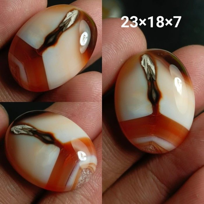 Natural Batu Akik Motif Gambar Asap Panas Dari Gunung Api Unik Antik 1 ...