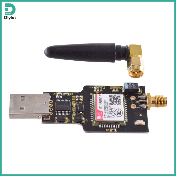diymore SIM800C USB to GSM GPRS Wireless Module Quad-band 850/900/1800 ...