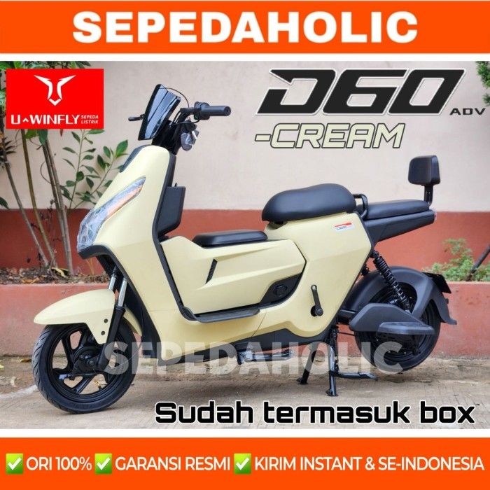 Sepeda Listrik UWINFLY D60 D65 ADV (Termasuk Box Extra) 500 Watt Electric E Bike | Lazada Indonesia