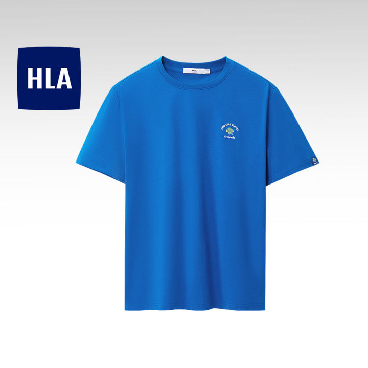 HLA Icy Cotton Series Four Leaf Clover Printing Cool Feeling Short ...