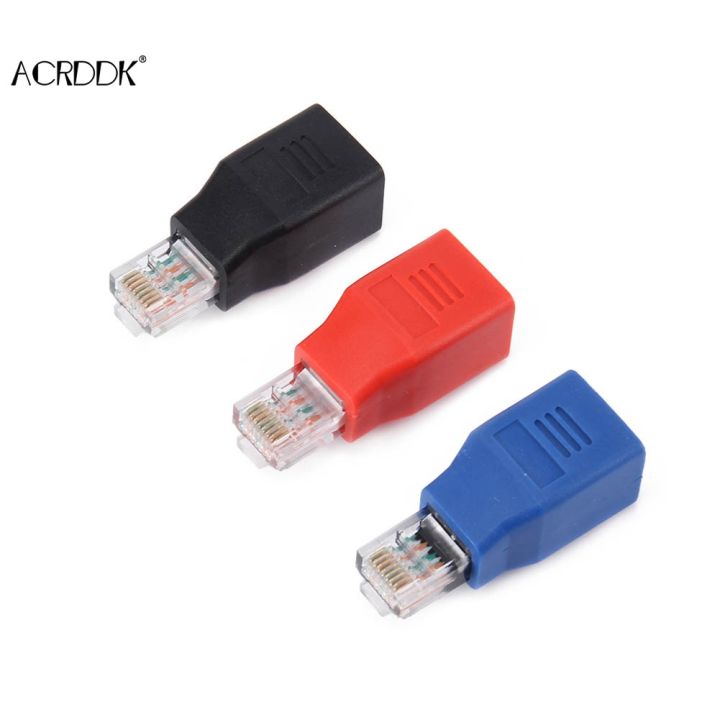 [HOT HAIXWLXKWW 589] RJ45 M/F Crossover Adapter Male to Female Crossed ...