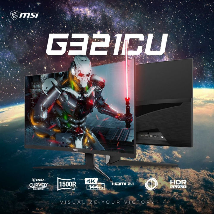 # MSI Optix G321CU - 31.5" 4K 144Hz VA HDMI™ 2.1 Curved Gaming Monitor ...