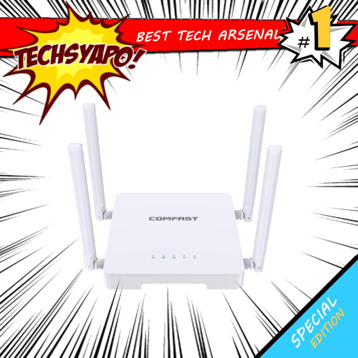 COMFAST 300Mbps WALL-THROUGH WIFI ROUTER | Lazada PH