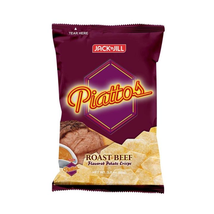 Piattos Roast Beef Flavored Potato Crisps 83g | Lazada PH