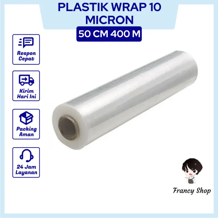 Plastik Wrap Wrapping Bening 50cm x 400m 10 Micron | Lazada Indonesia