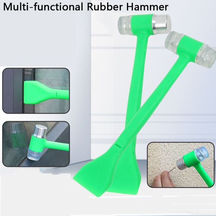 HUGHES With Shovel Head Rubber Hammer Ergonomic Handle Multi-functional ...