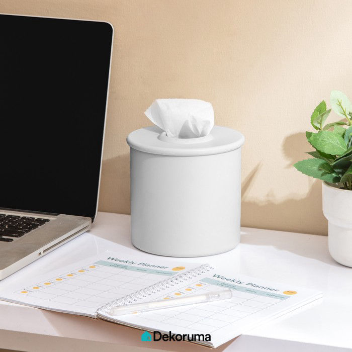 Dekoruma MARI Kotak Tisu Bulat | Tempat Tissue | Lazada Indonesia