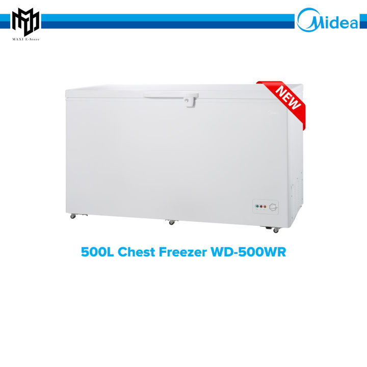 Midea WD-500WR 500L (418L Net) Chest Freezer with Mechanical ...