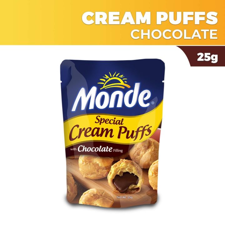 Monde Special Cream Puffs Chocolate 25g | Lazada PH